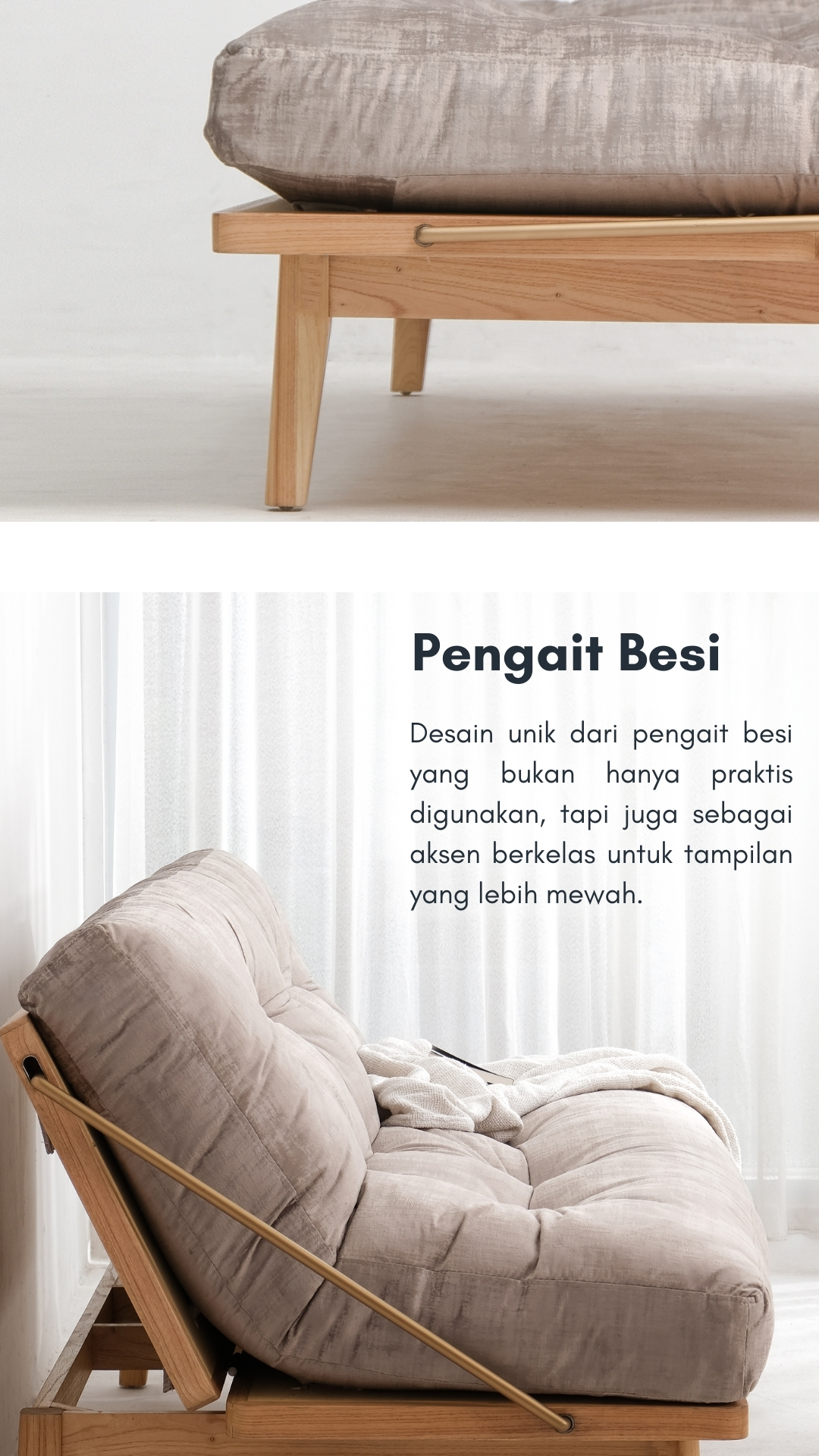 Jual Up Space Kern Sofa Bed / Sofa Kayu / Sofa Lipat / Dipan Kayu ...