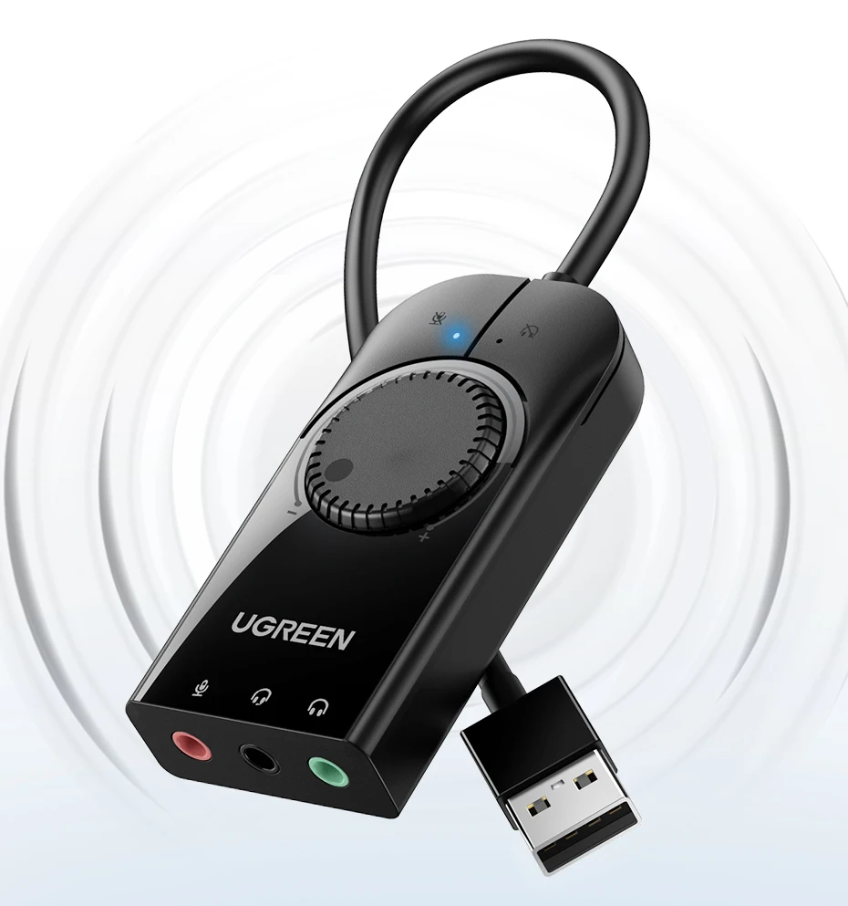 Jual UGREEN Sound Card External Stereo Sound Audio Adapter Laptop PC ...
