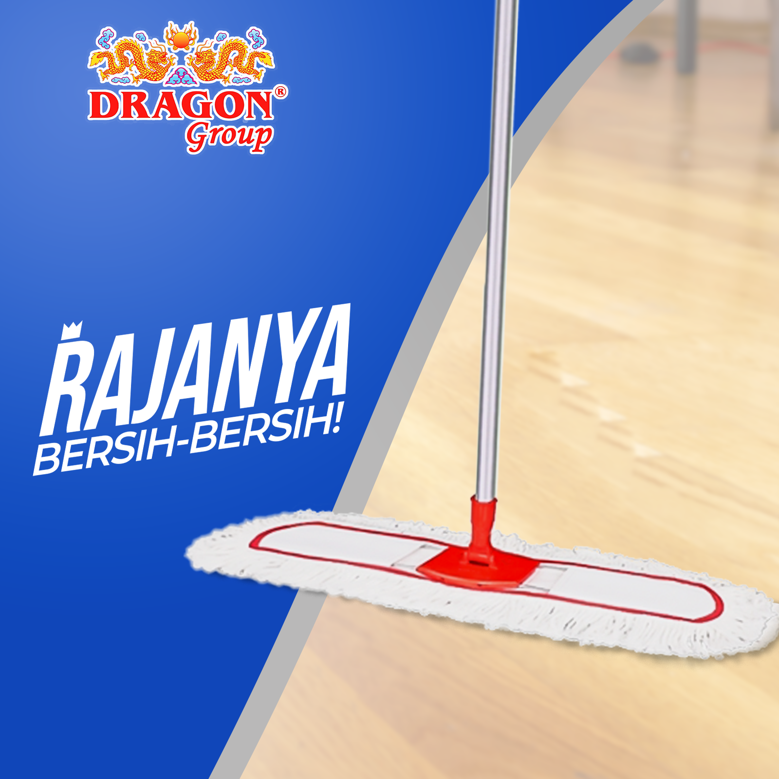 Jual DRAGON Mop Pel Lobi Alat Pel Lantai 60 cm Pembersih Lantai ...