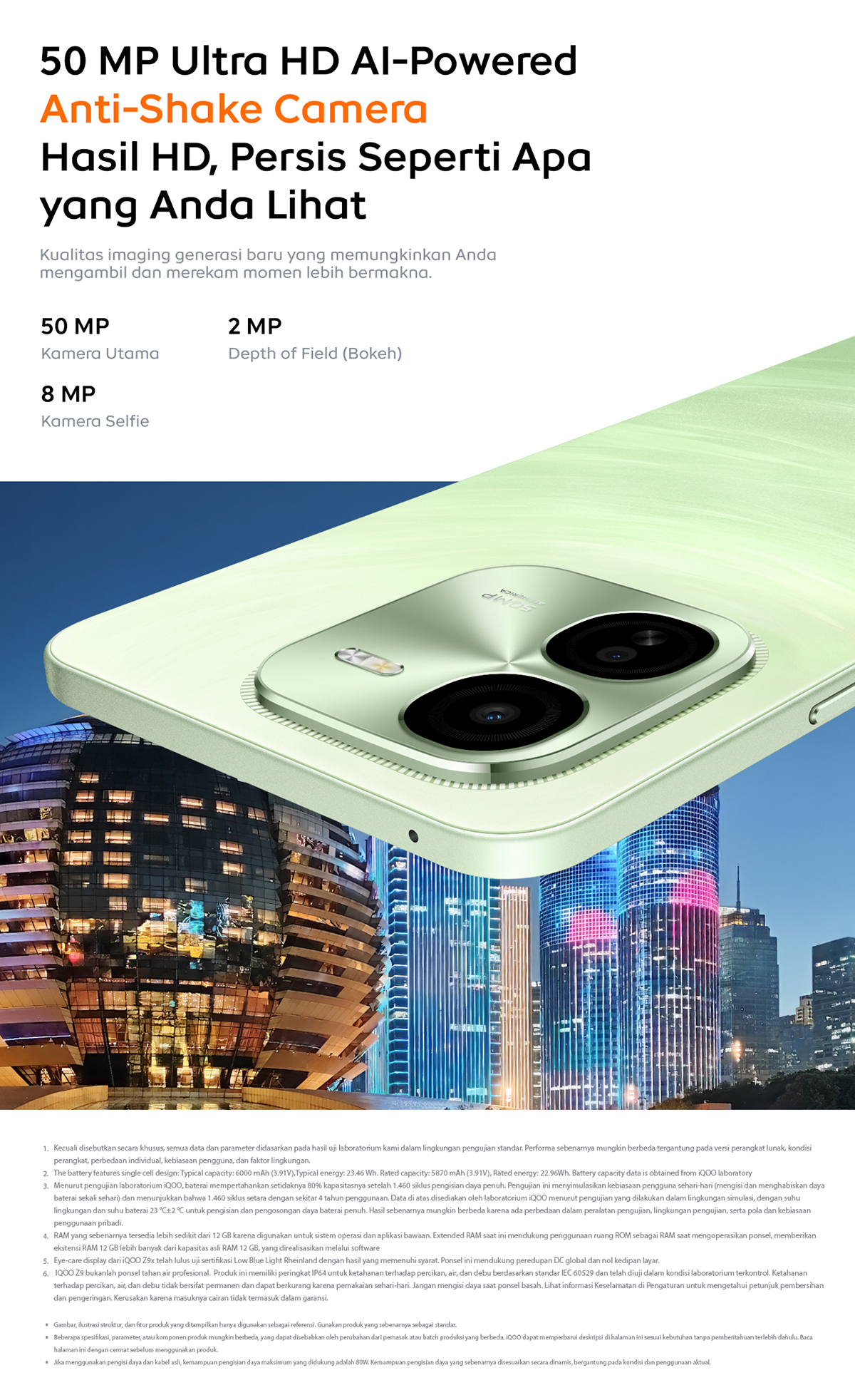 Jual vivo iQOO Z9x (12/256) Snapdragon 6 Gen 1 4nm (ANTUTU 570,456+), 6000 mAH, 1000 nits 120hz ...