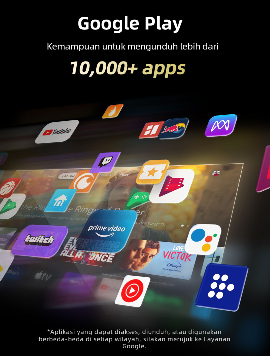 Jual Google TV CHiQ 55 inch Smart TV 4K UHD-HDR10+DBX Dolby Audio Google Assistant Netflix ...