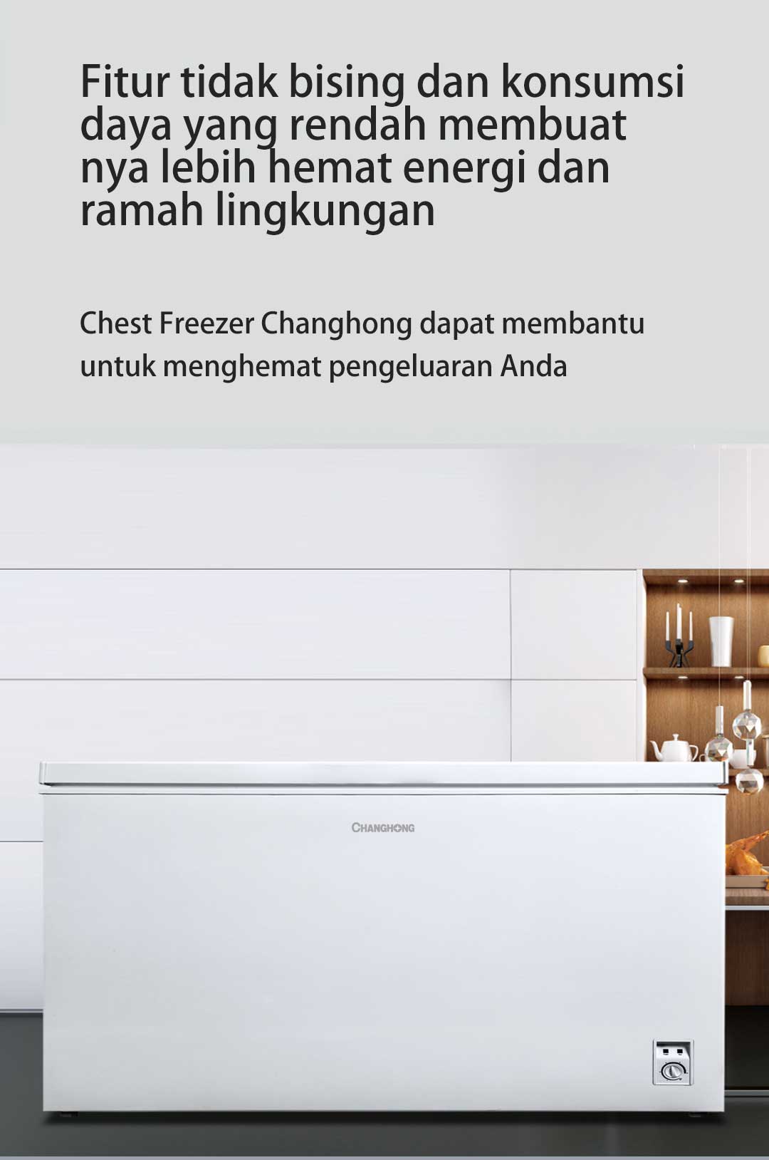 Jual Changhong Chest Freezer CBD680 Kapasitas 600 Liter (Fast Freezing ...