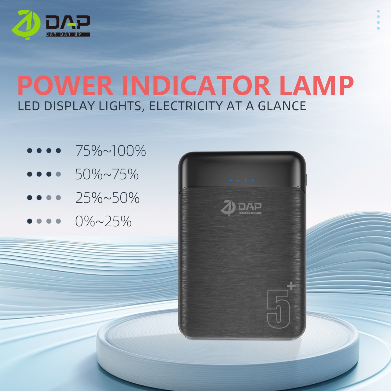 Jual DAP D-PB050 PowerBank 5.000 mah 2.4A Dual Input Port Type C ...