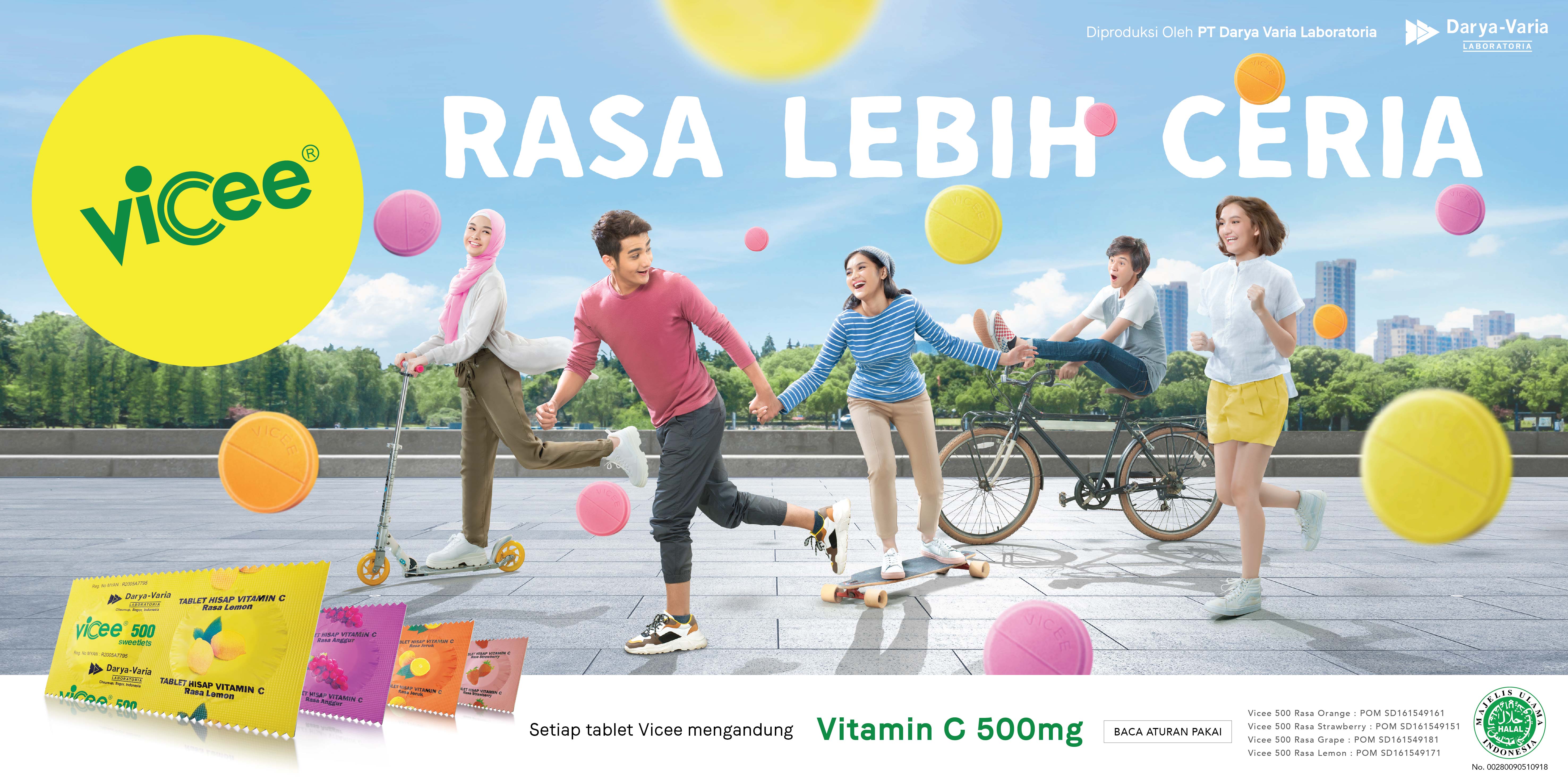 Jual Vicee Jeruk Vitamin C Suplement Harian Isi 50 Tablet Hisap (25 ...