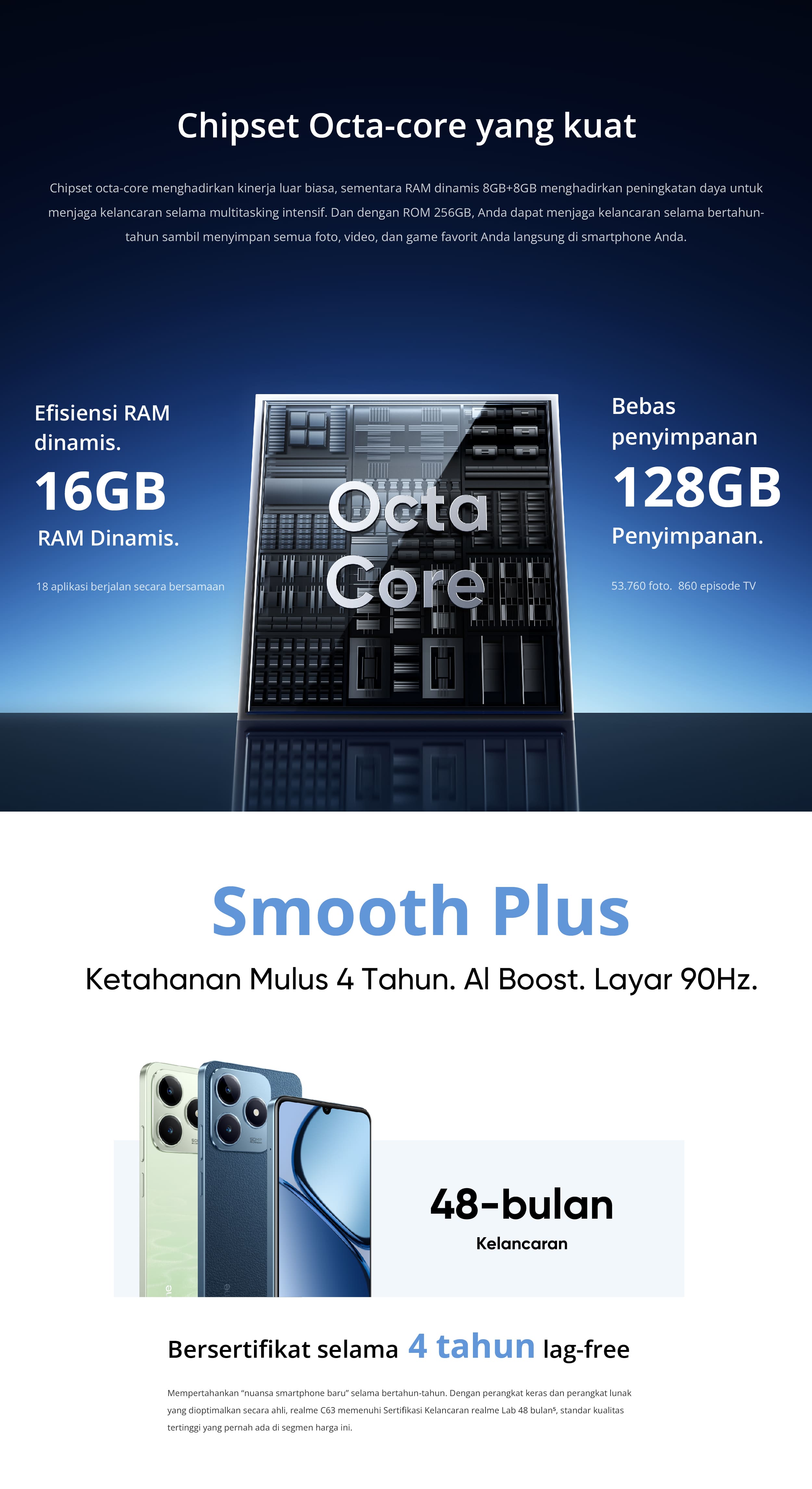 Jual realme C63 8GB+8GB*|128GB (45W Fast Charge | Air Gestures Control | TÜV Certification | 7 ...