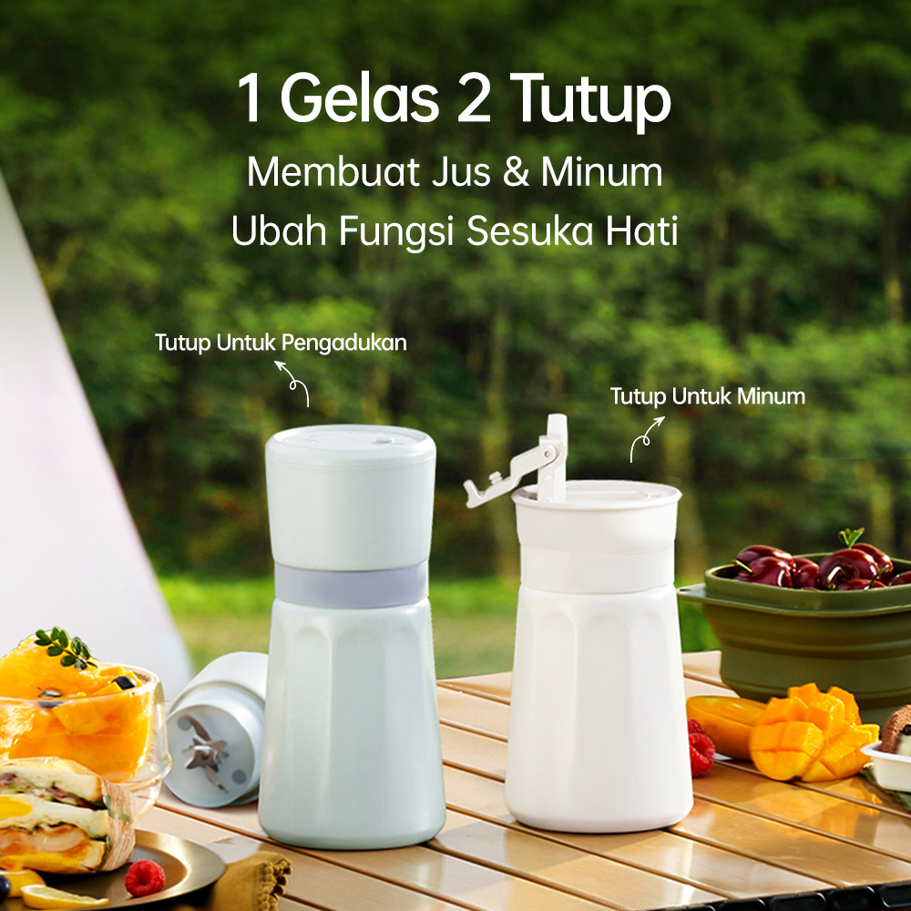 Jual SOSEKI Blender Jus Buah Portabel 400mL / Juicer Portable Stainless ...
