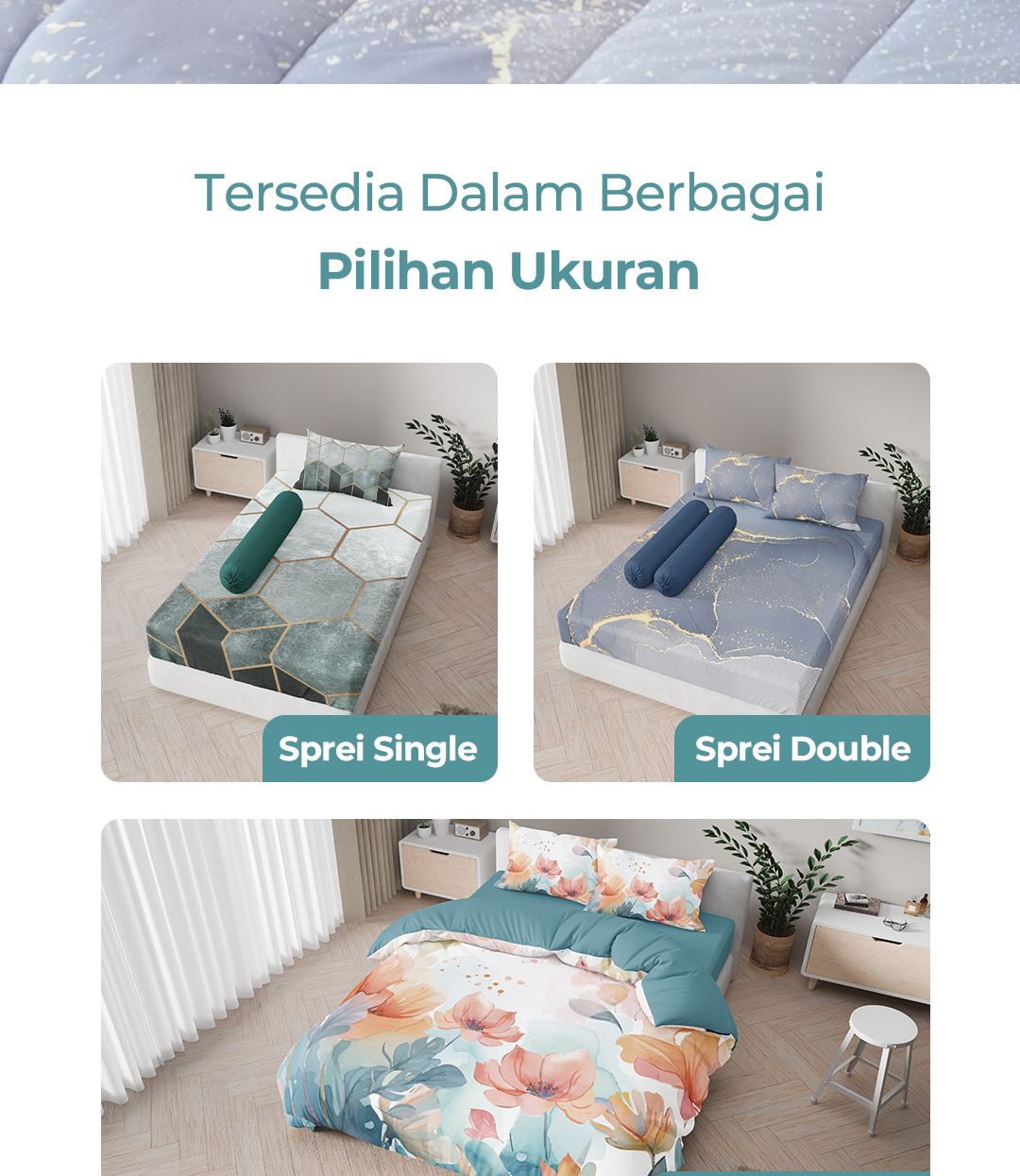 Jual Kintakun Dluxe Sprei Set Fitted 180 x 200 King Tinggi 25 Aesthetic Multivarian dp | Shopee ...