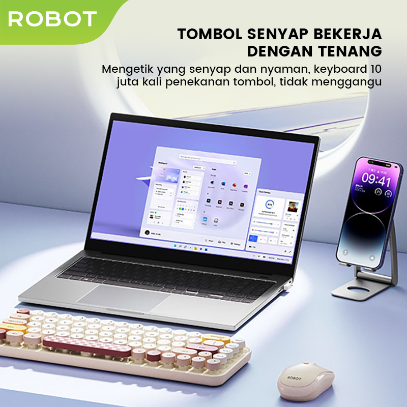 Jual ROBOT Keyboard dan Mouse Set Wireless 2.4G Combo Keyboard + Mouse ...