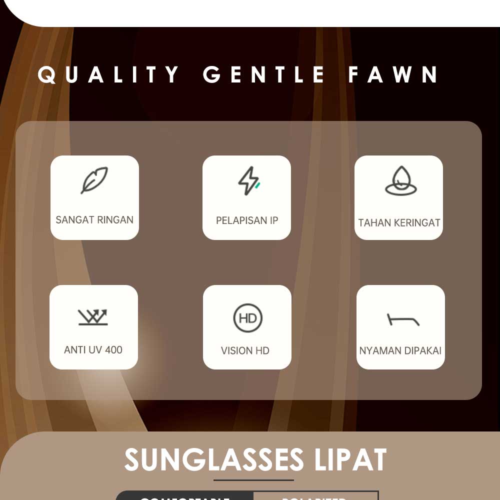 Jual Gentle Fawn Kacamata Sunglasses Lipat Polarized Bahan Tr90 Bentuk ...