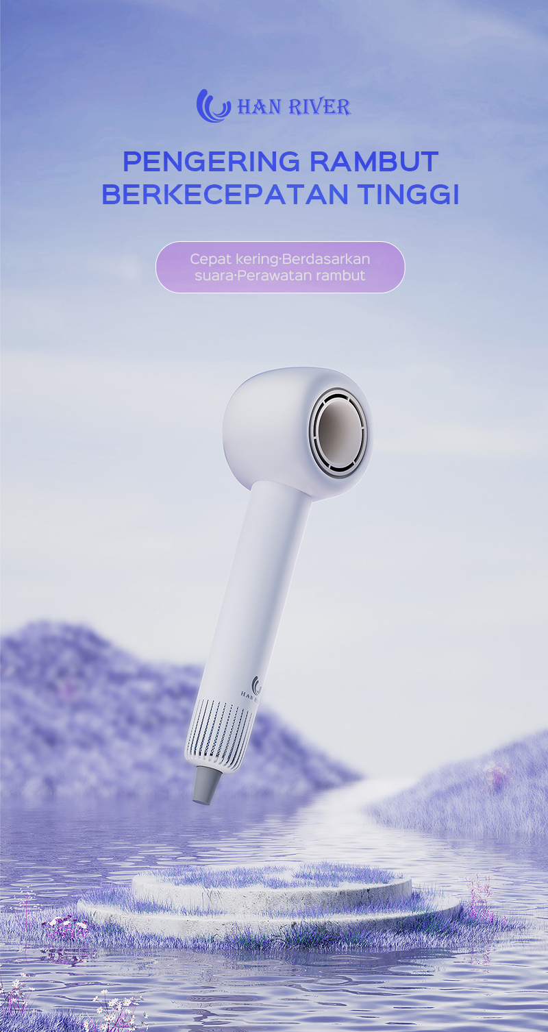 Jual HAN RIVER High Speed Hair Dryer 1400W Ion Negatif Hair Protection ...