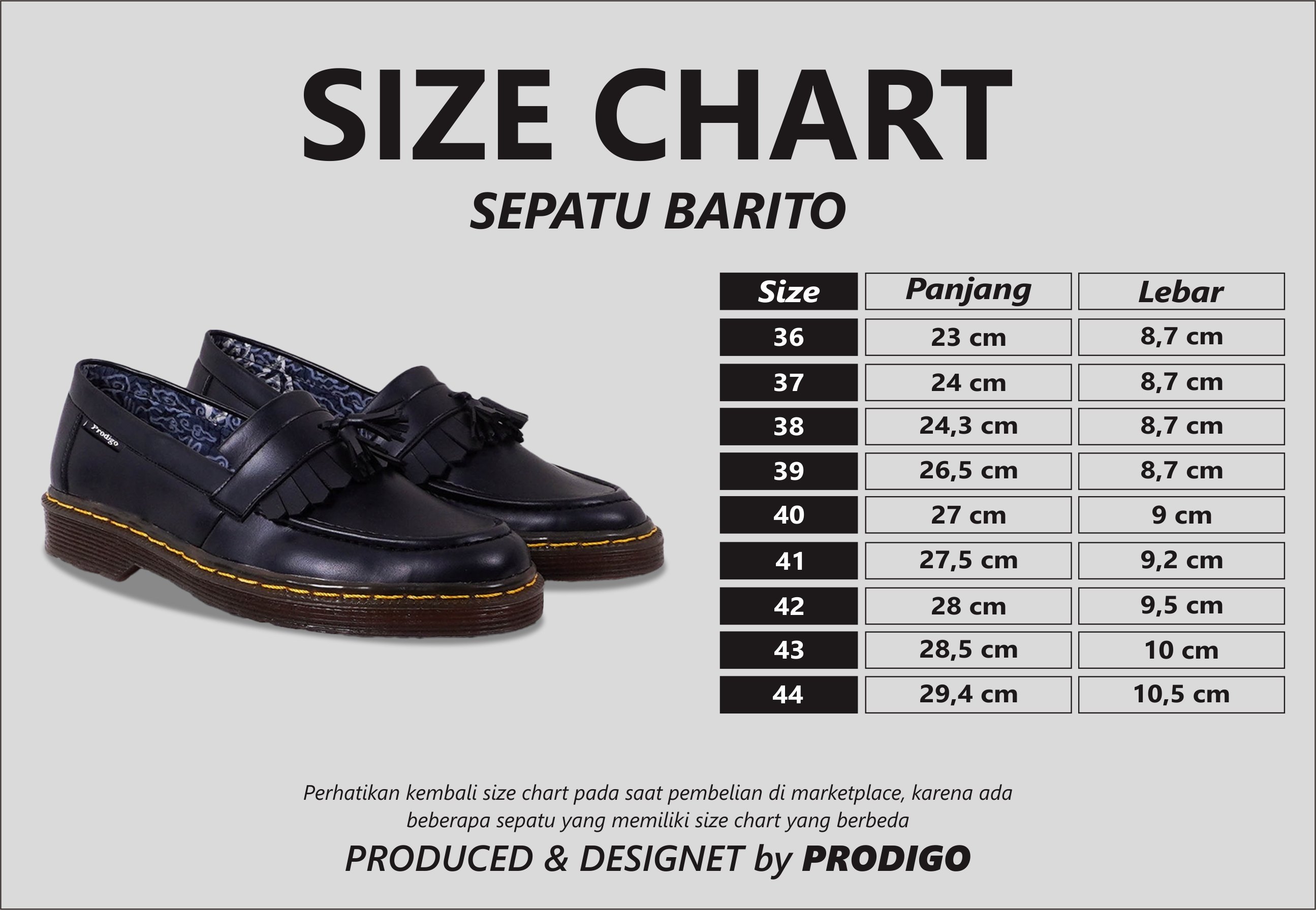 Jual Prodigo * Sepatu Pria Barito Full Black | Sepatu slip on | loafer ...