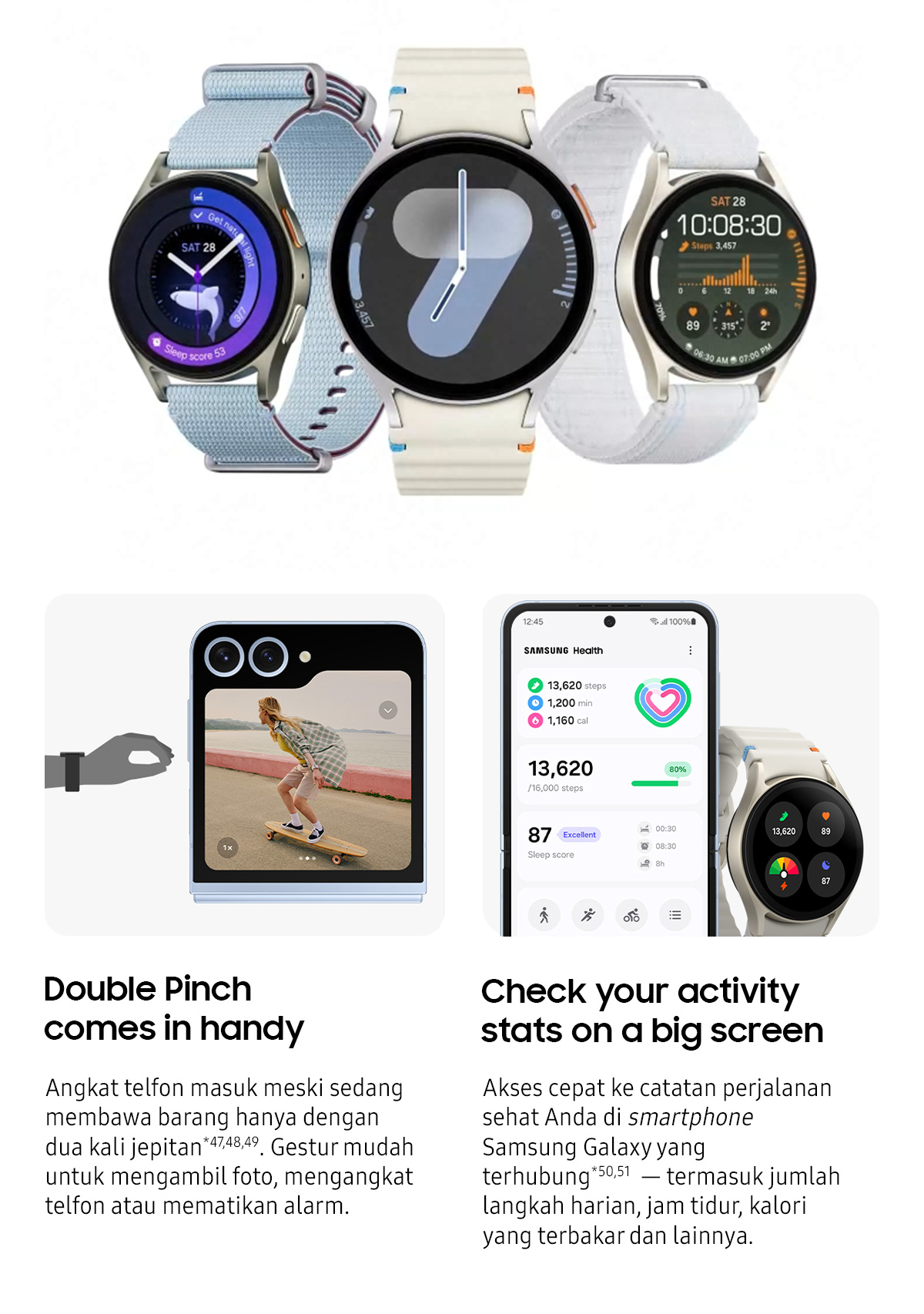 Jual Samsung Galaxy Watch7 44mm - Green, Smartwatch AI, Prosesor 3nm ...