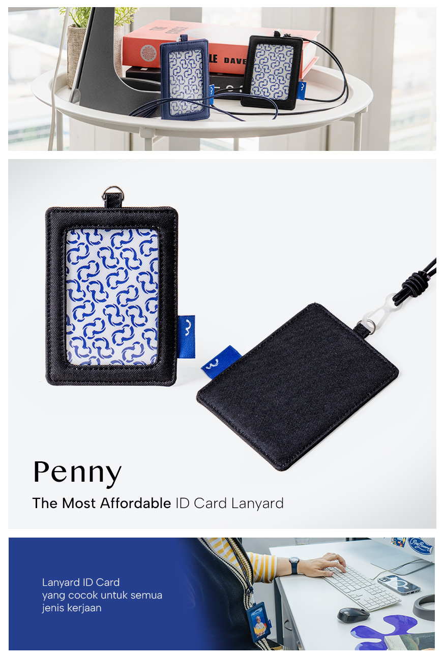 Jual Wallts Penny - Lanyard Name Tag Id Card Pria Wanita | Shopee Indonesia
