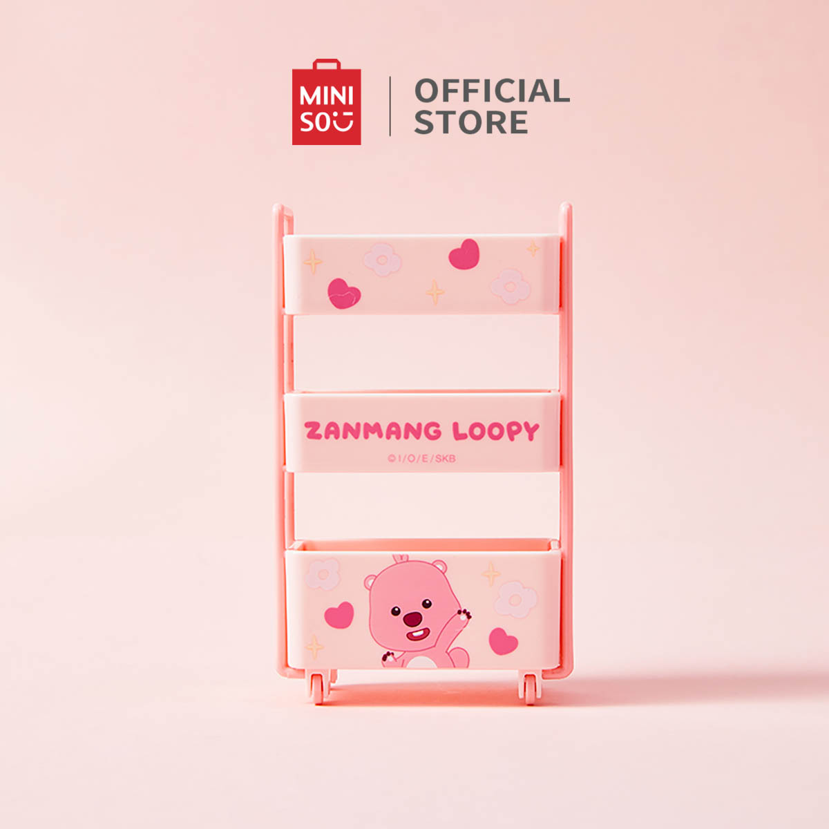 Jual Miniso x ZANMANG Loopy Collection Penyimpanan Desktop 3 Tier ...