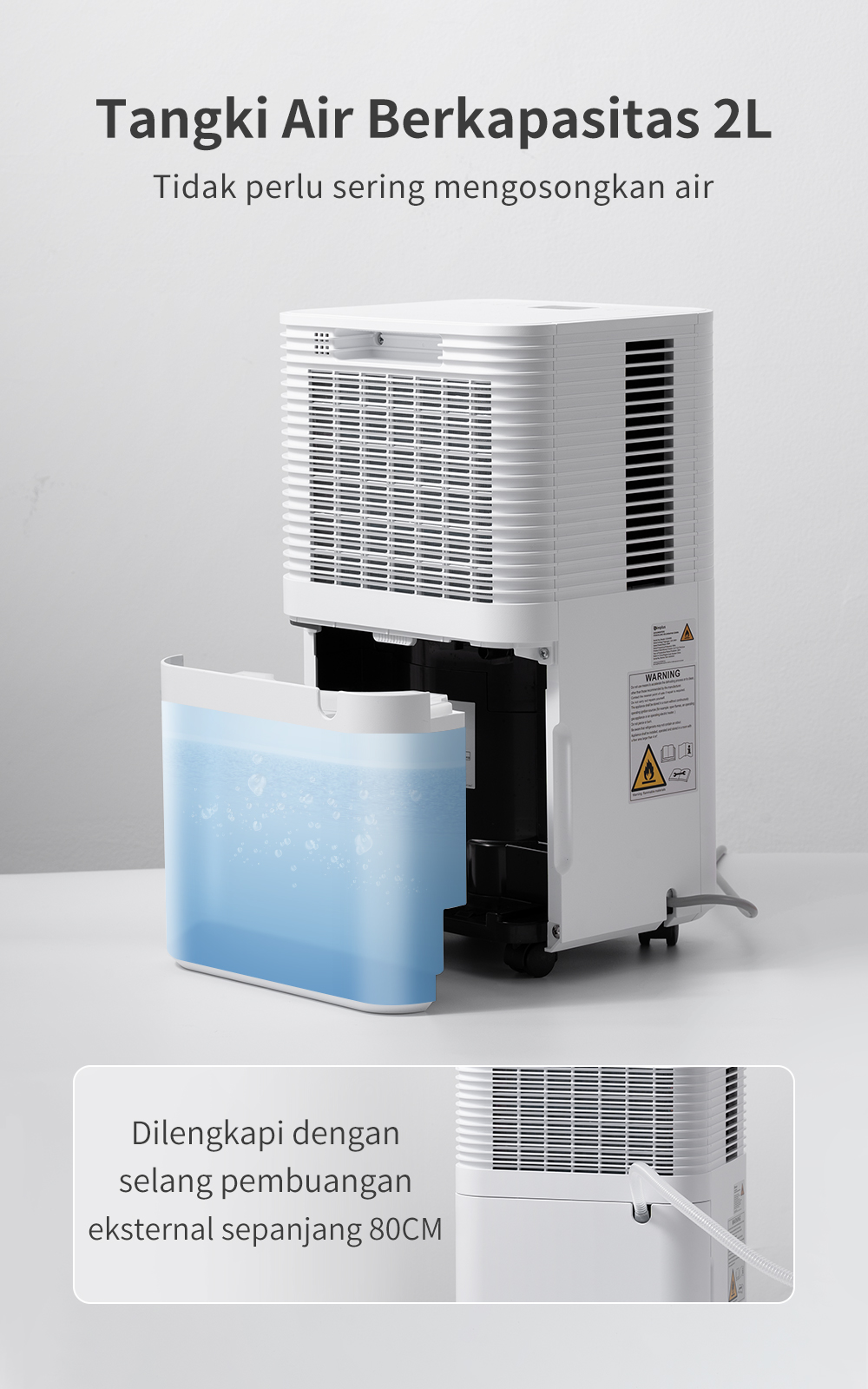 Jual Simplus Dehumidifier Kompresor 2L Dehumidify up to 12L/Day 3 Modes Touch Operation | Shopee ...