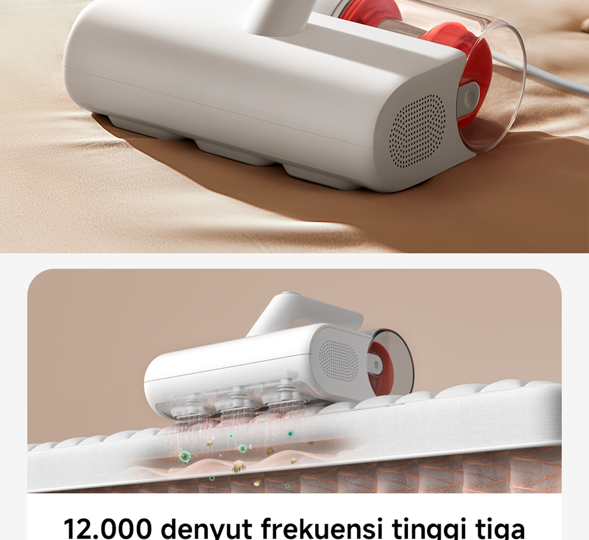 Jual Xiaomi Dust Mite Vacuum Cleaner | Daya Isap Cyclone 12.000 Pa ...