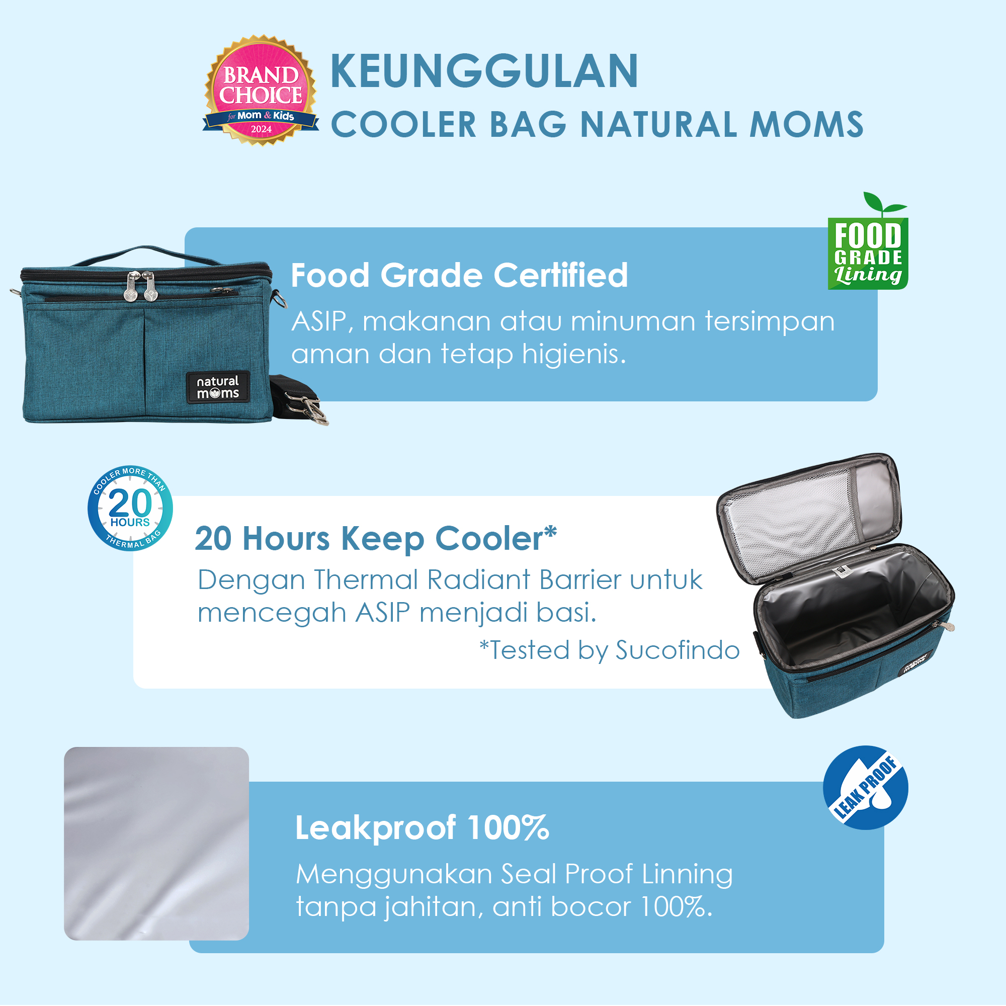Jual Tas ASI | Natural Moms Single Cooler Bag | Neo | Shopee Indonesia