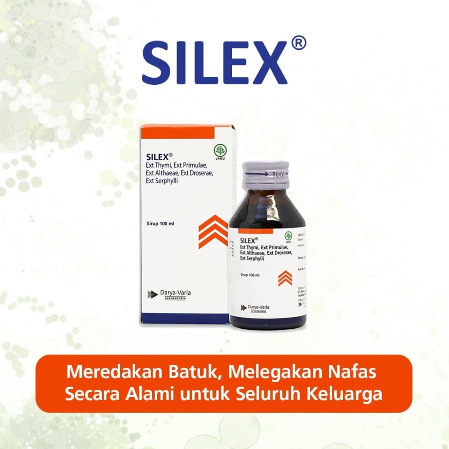 Jual Silex Sirup 100ml - Obat Herbal untuk Membantu Meredakan Batuk ...
