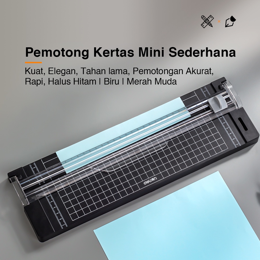 Jual Deli Small Paper Trimmer Portable/ Pemotong Kertas Kecil A4 A5 ...