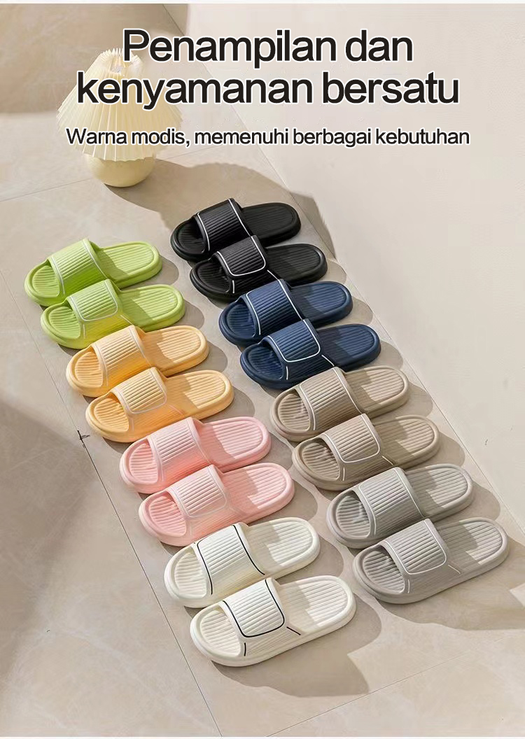 Jual Halu Sandal Slop Jelly Sandal Wanita Pria Sendal Slop Sendal Karet ...