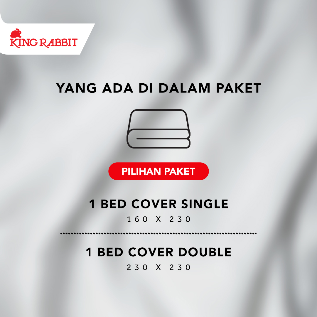 Jual King Rabbit Bamboo Collagen Bed Cover New Edition | Shopee Indonesia