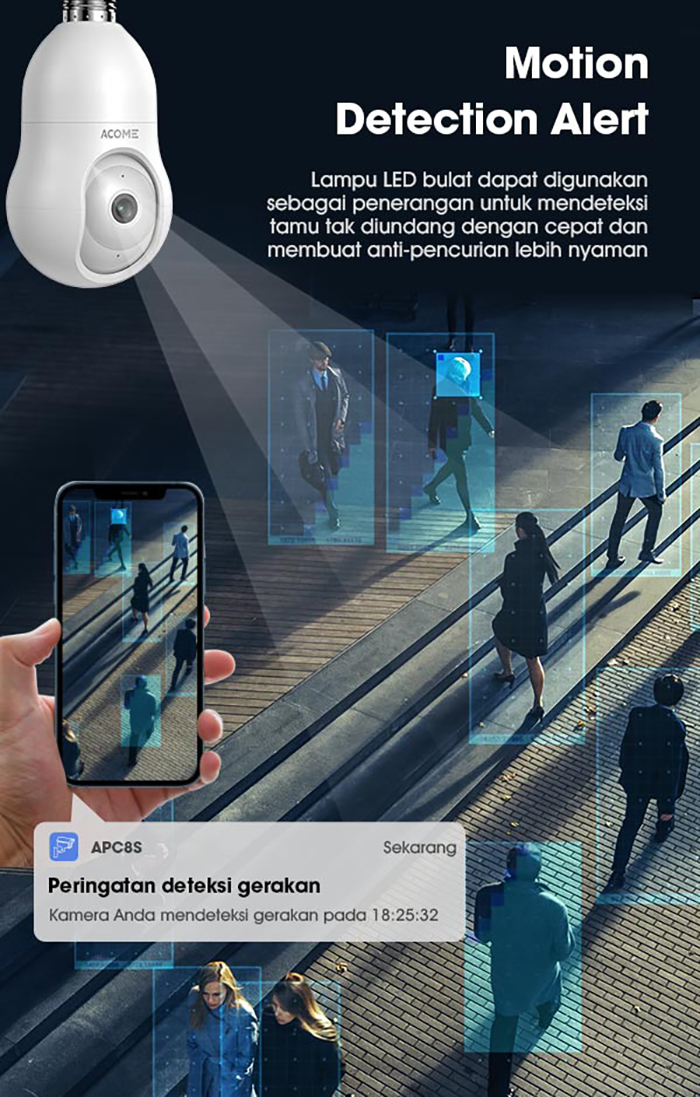 Jual APC8S+Micro SD Outdoor without cable PTZ TPD 1440 HD CCTV Wifi ...