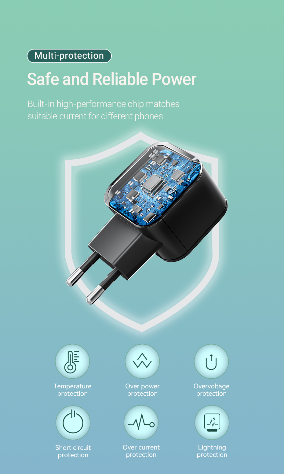 Jual Vention Fast Charger USB Adaptor Mini Small Android Apple QC 3.0 ...