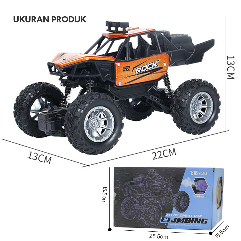 Jual WETECH Mobil Remote Control Spray Mobil Mobilan Offroad Alloy Climbing Car RC Rock Crawler ...
