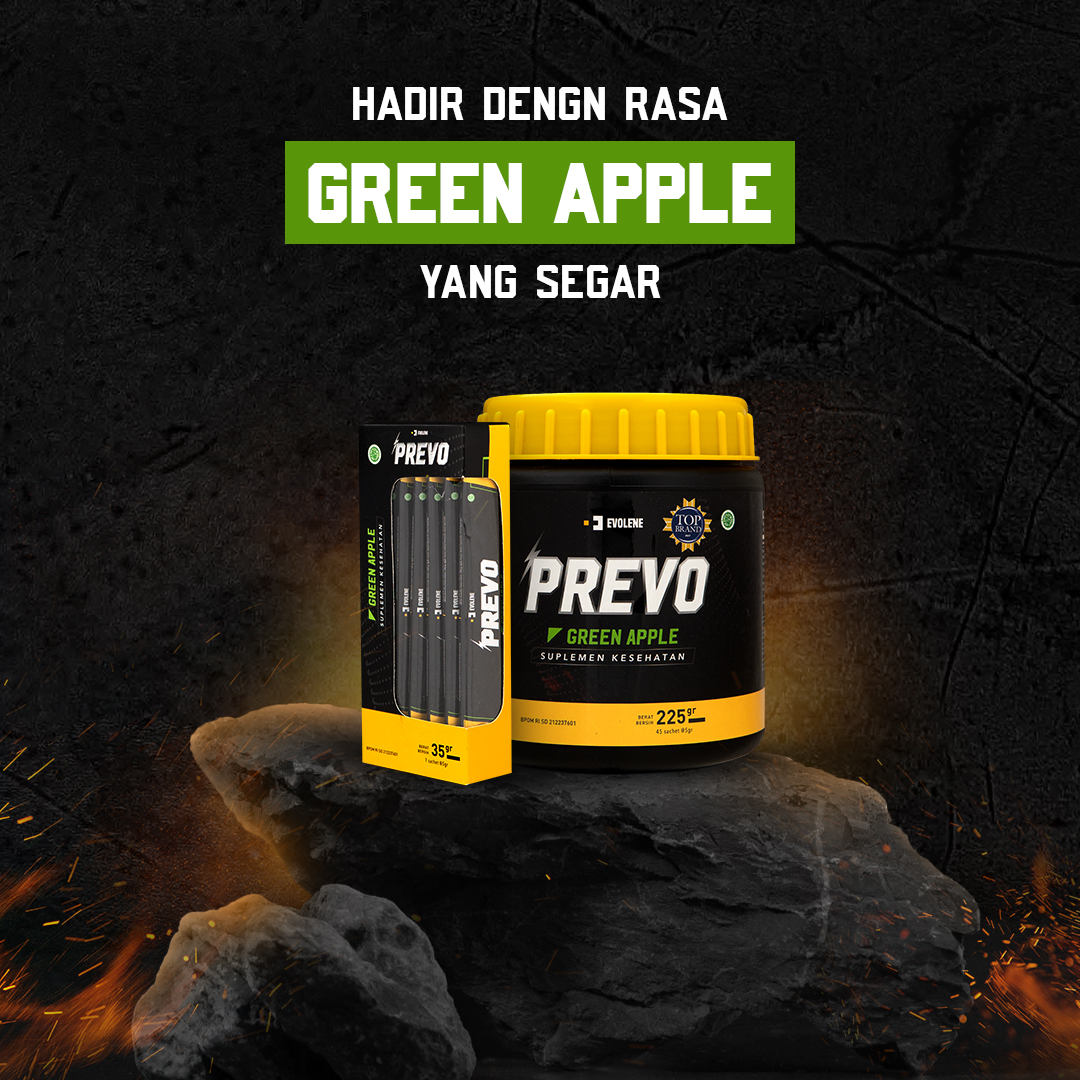 Jual Evolene Prevo 45 Sachet/225gr Pre-Workout - No Caffeine - Energy ...
