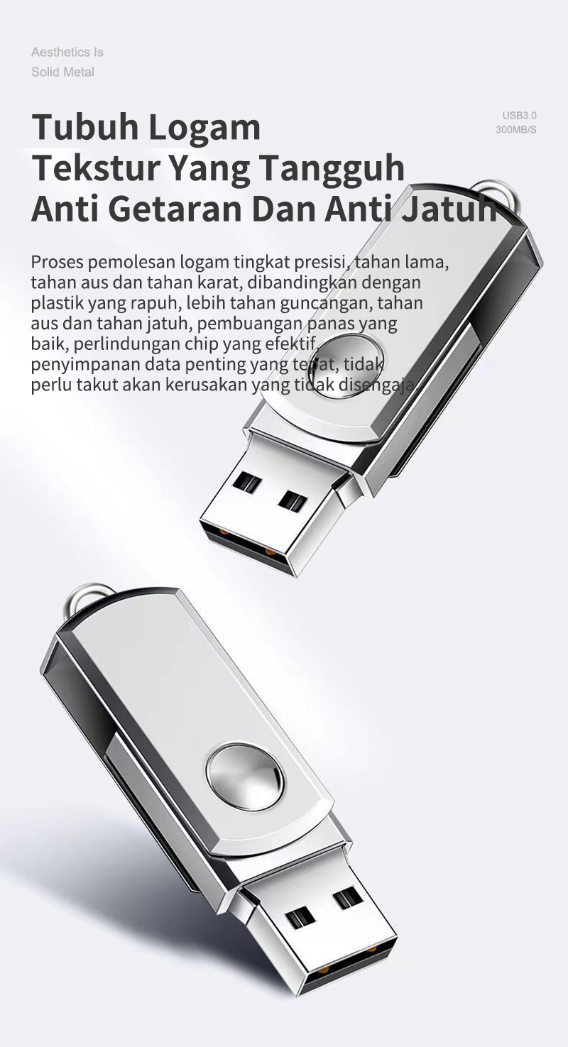 Jual KIVEE Flashdisk 32G Portabel Mini USB 3.0 Logam - Garansi Resmi 1 ...