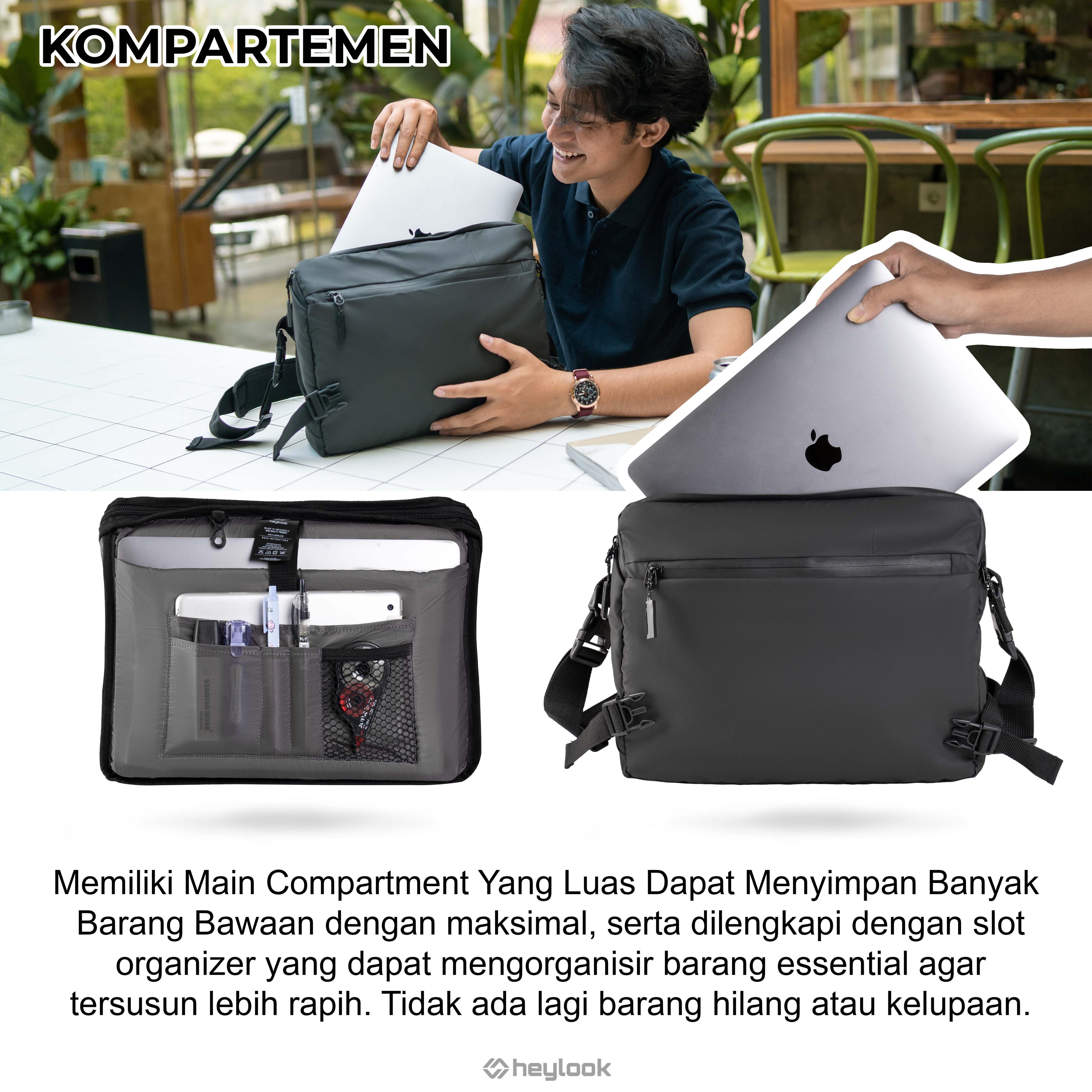 Jual HEYLOOK Official - Tas Selempang Pria VOLTA 2.0 Sling Bag Cowok ...