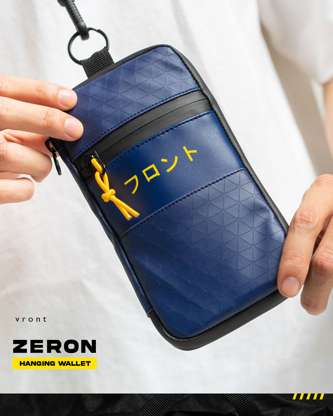 Jual VRONT - Hanging Wallet - Zeron Navy | Shopee Indonesia