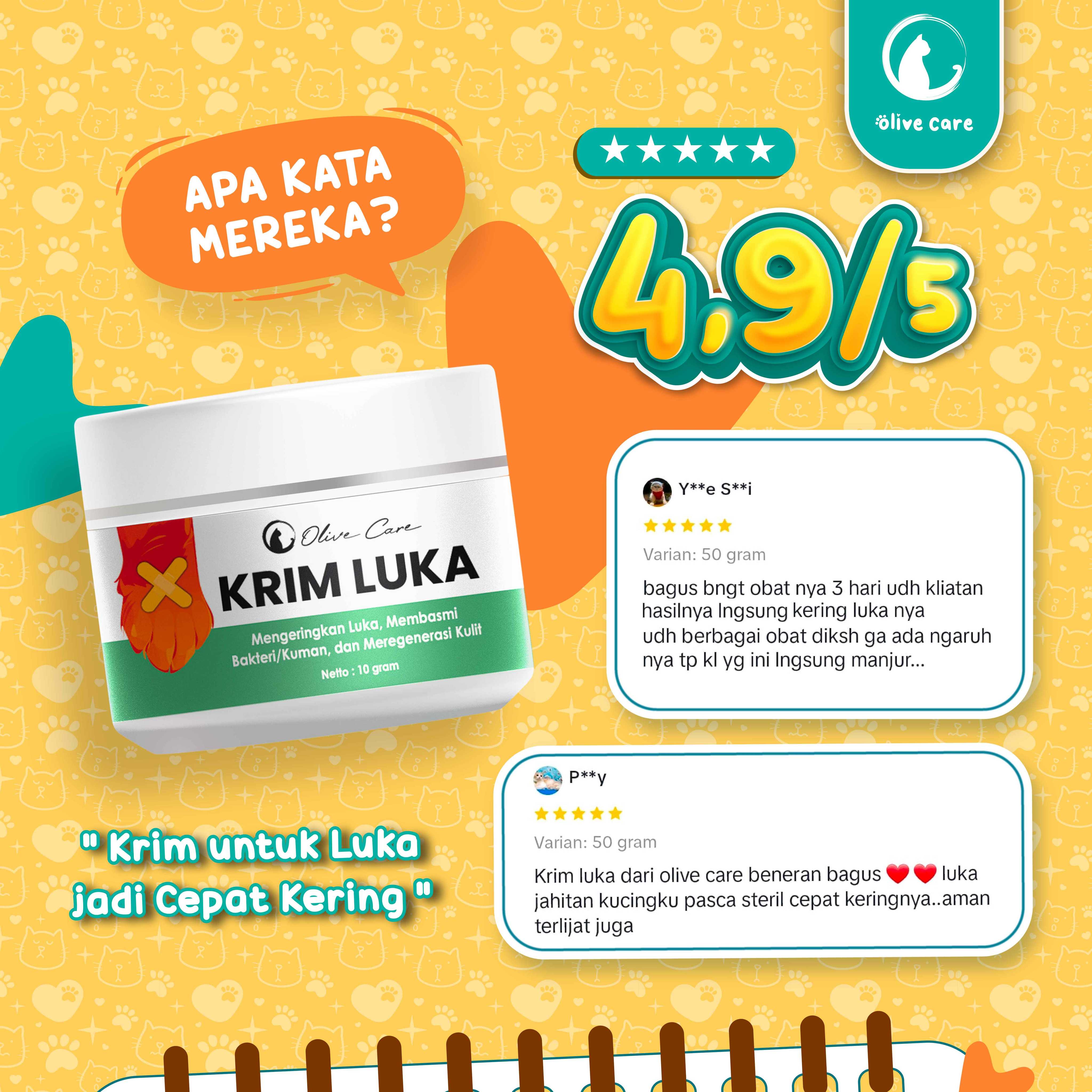 Jual Olive Care Salep Krim Kucing KRIM LUKA untuk Kulit Luka Basah ...