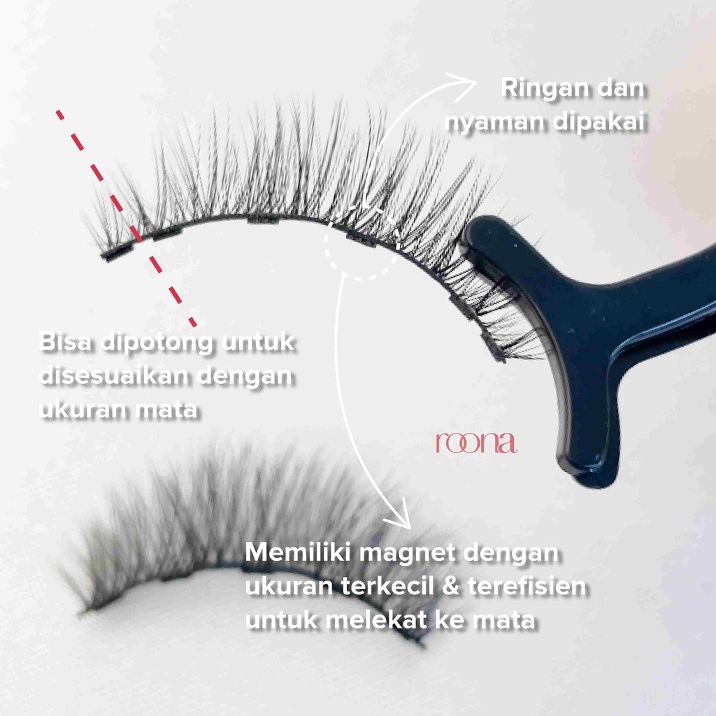 Jual ROONA - Bundling Lashter + Black Eyeliner. Bulu Mata Magnetik ...