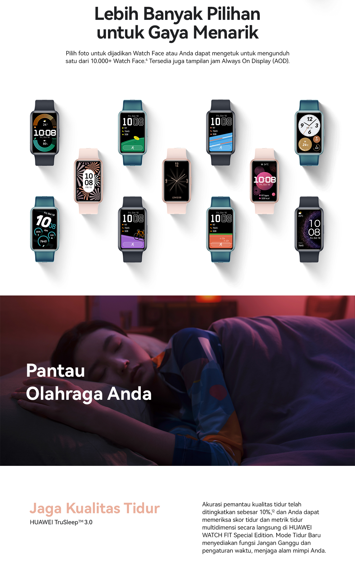 Jual HUAWEI WATCH FIT Special Edition Smartwatch | 1.64 HD AMOLED | 24/7 Active Health ...