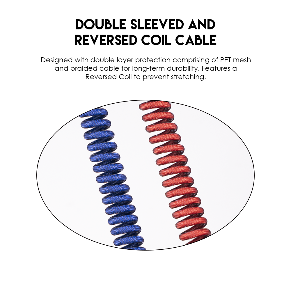 Jual Fantech Coiled Cable Type C Aviator AC701 Kabel Keyboard ...