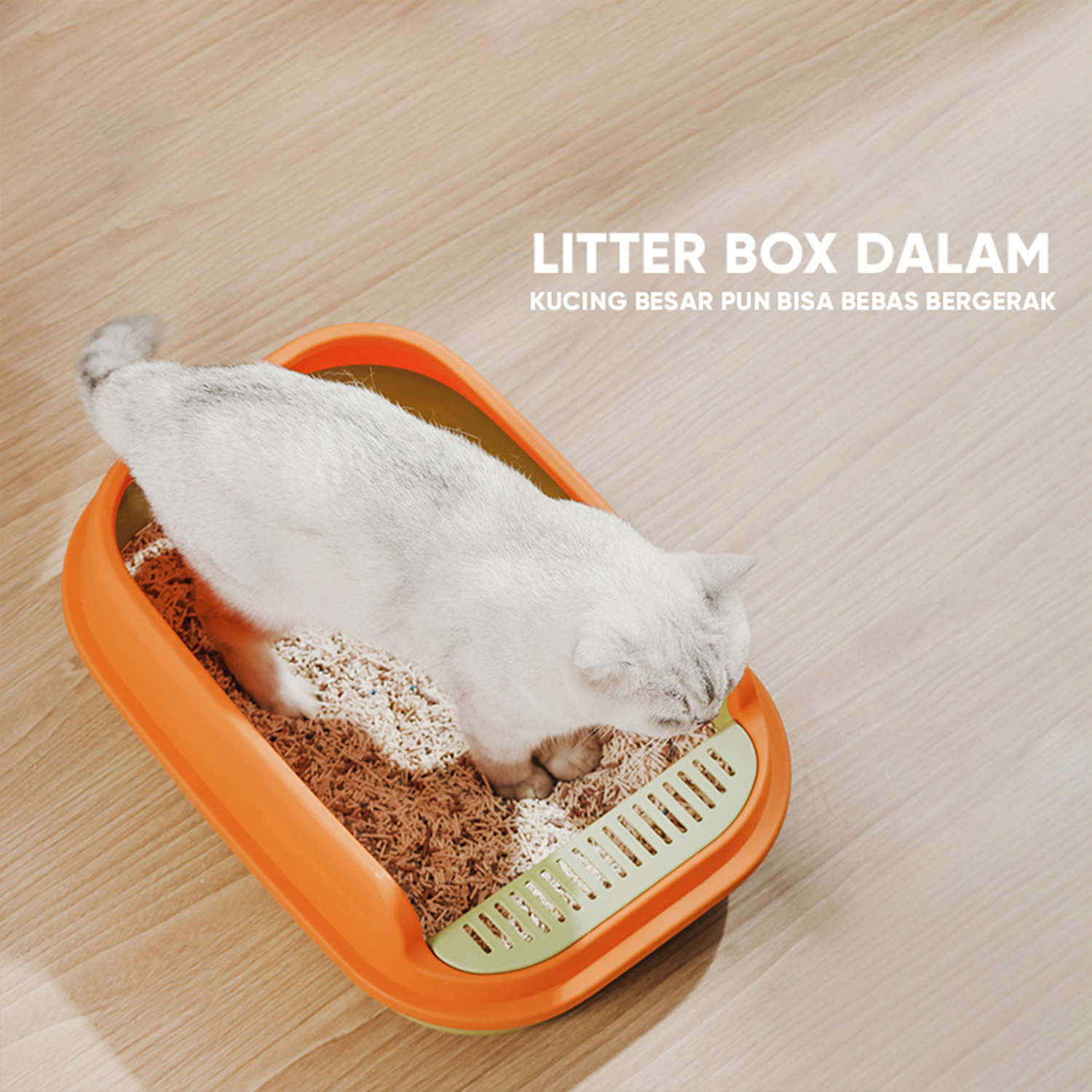 Jual FOCAT Cat Litter Box M20 Toilet Kucing Tempat Bak Pasir Kucing ...