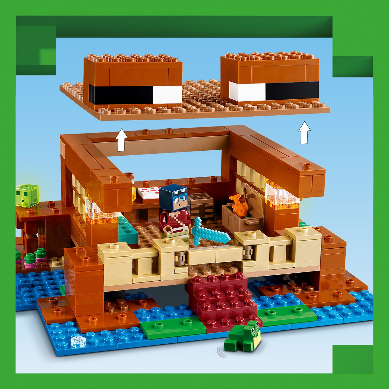 Jual LEGO Minecraft 21256 The Frog House (400 Pieces) Mainan Balok (8 ...
