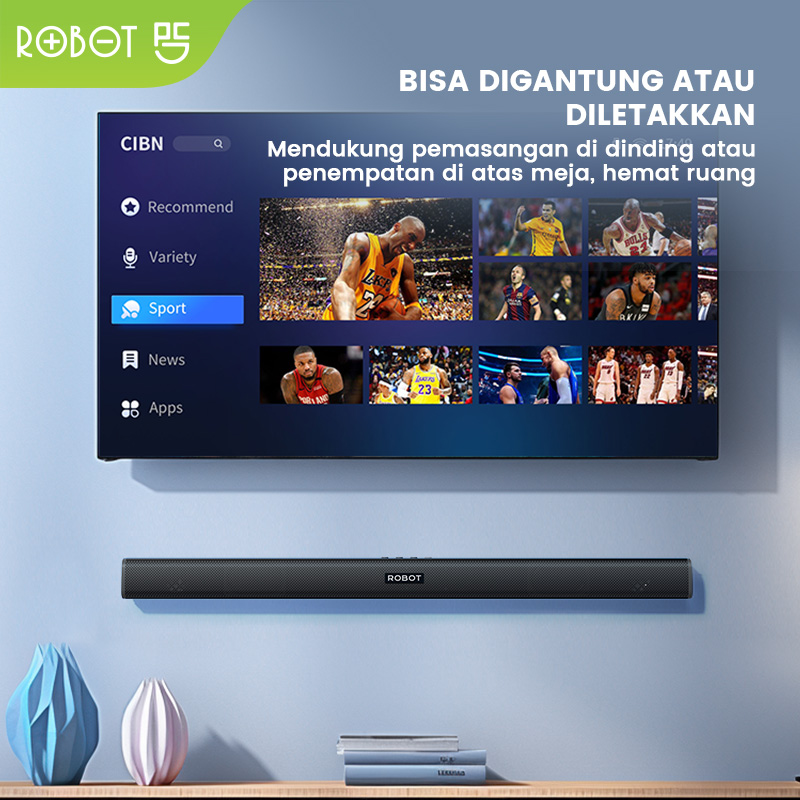 Jual ROBOT Speaker Soundbar TV Home Theater Bluetooth 5.3 Dual ...