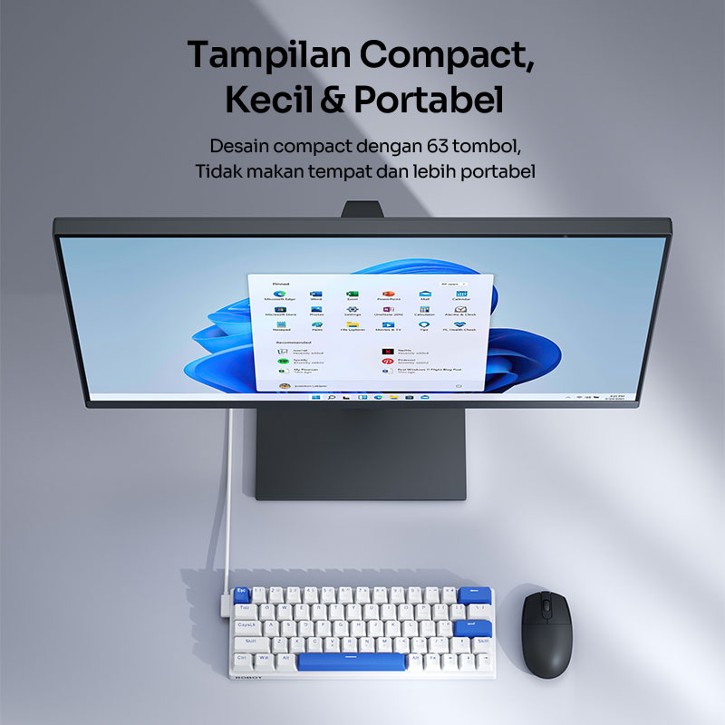 Jual ROBOT Keyboard Gaming Kabel Gaming Keyboard Wired WORKMATE IV ...