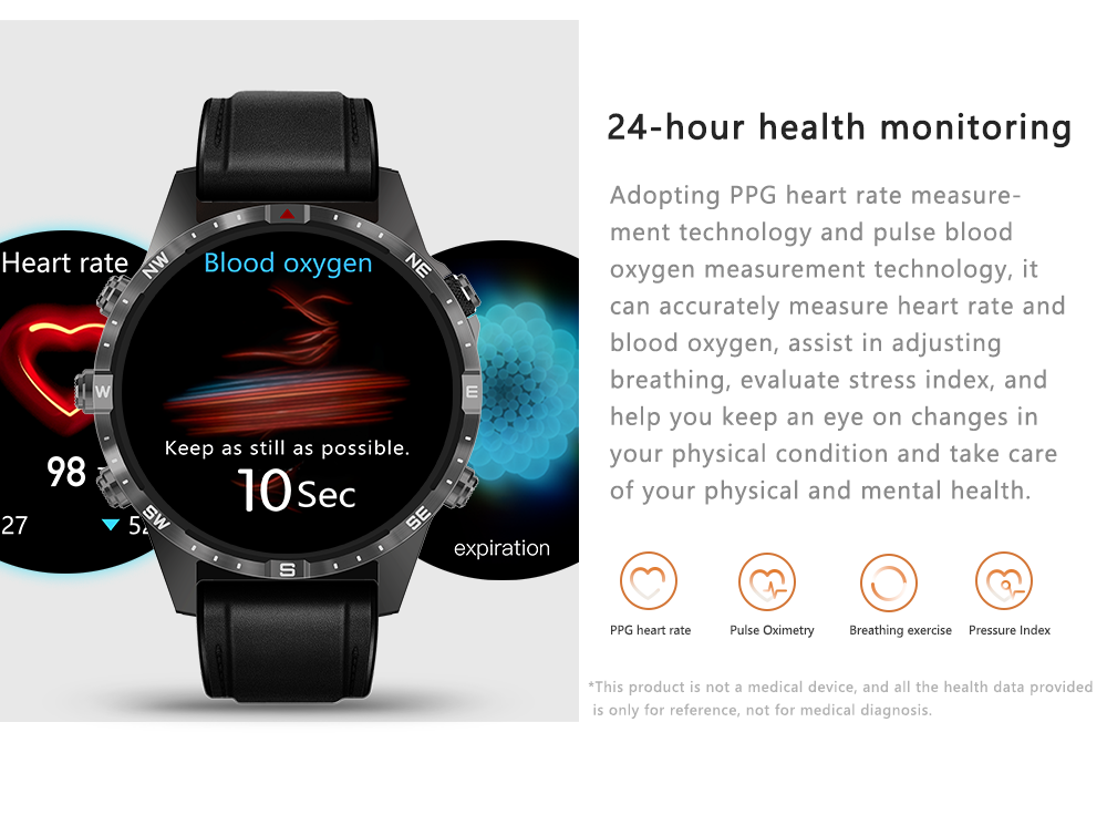 Jual Aolon GT5 Pro Smartwatch 2024 New Compass 100+ Sport Modes Jam ...