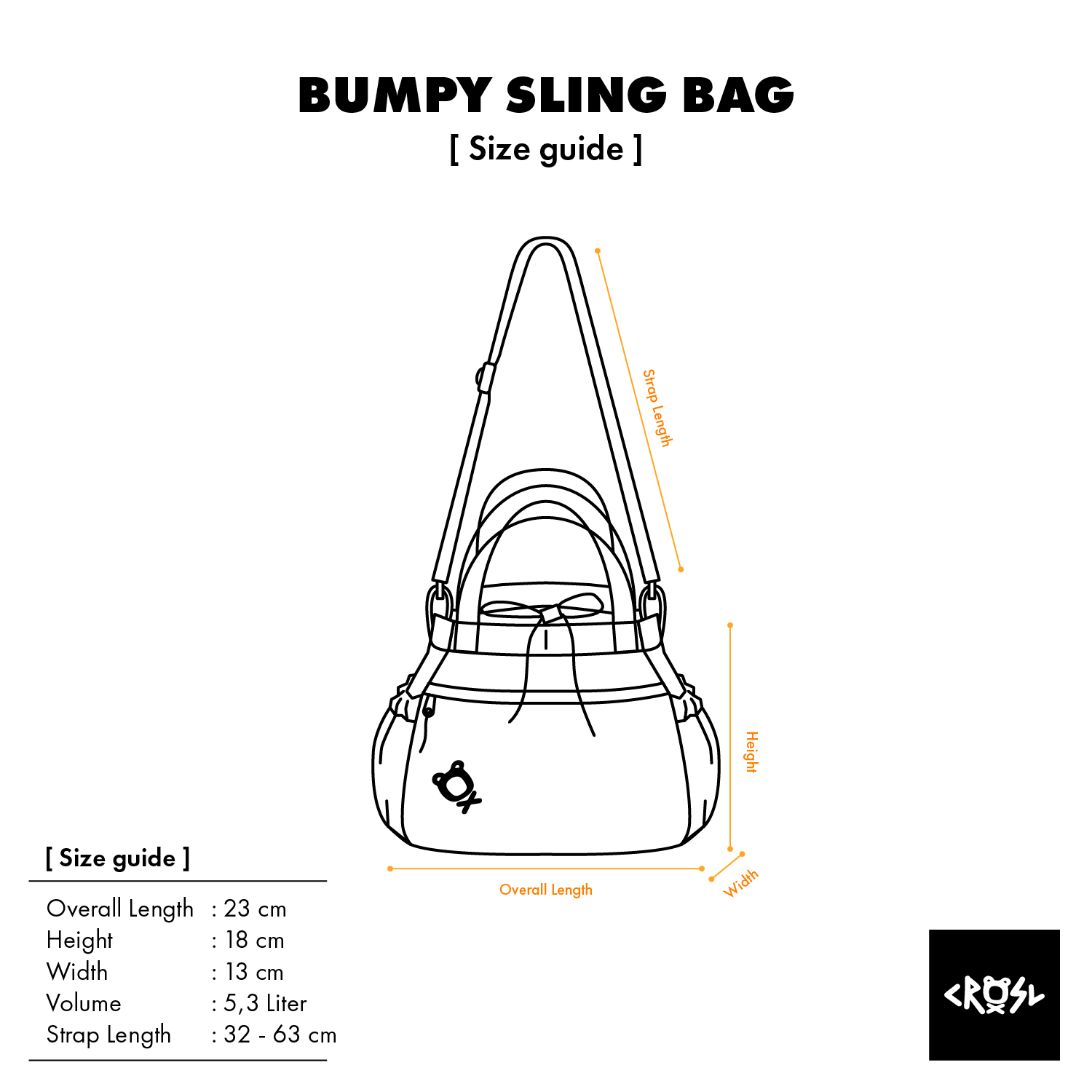 Jual CRSL Bumpy Slingbag | Choose Characters | Tas Slingbag | Shoulder ...