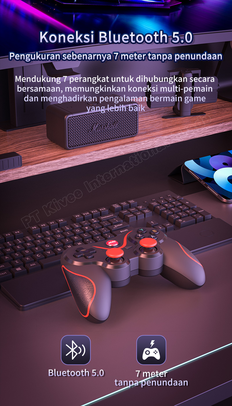 Jual YLV Gamepad X3 Bluetooth Gaming Joystick Wireless PC Controller for Switch PS4 PS3 Android ...