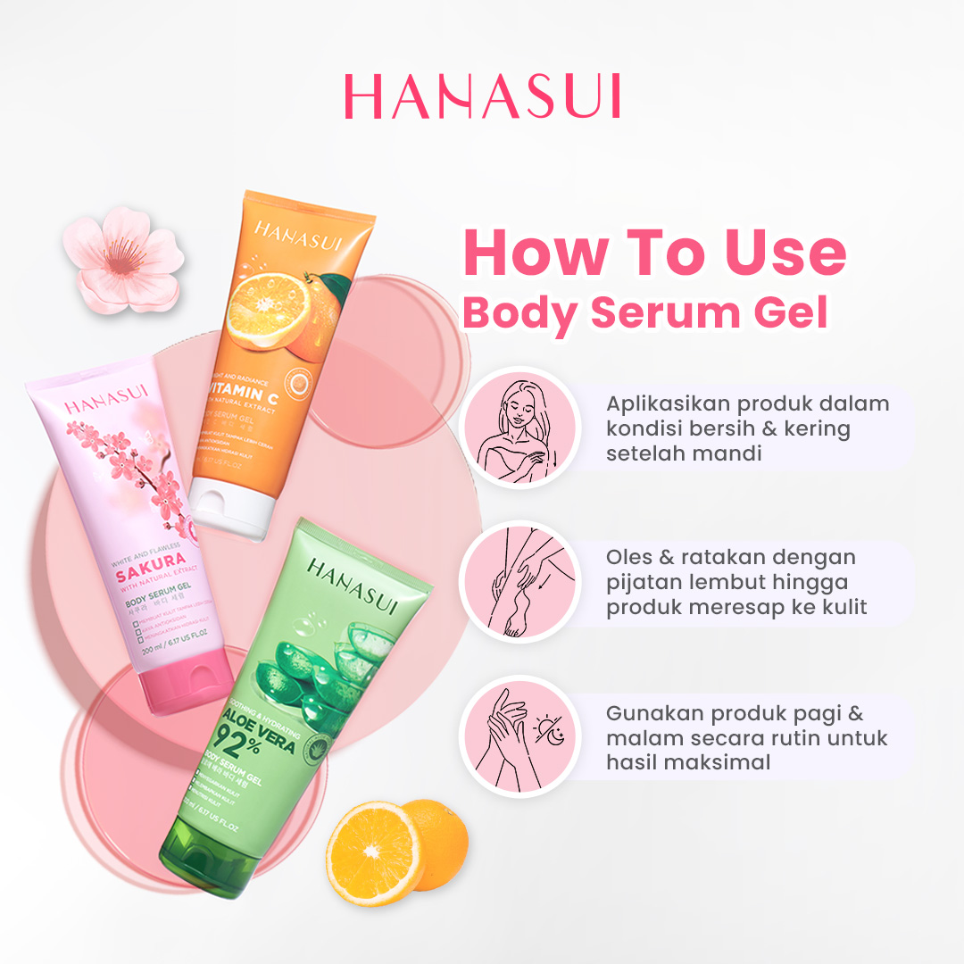 Jual Hanasui Body Serum Gel - Serum Badan Dengan Niacinamide ...