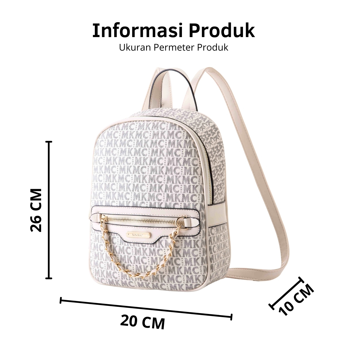 Jual MKMC Tas Ransel Wanita Import Medium Kuliah Backpack Sekolah ...