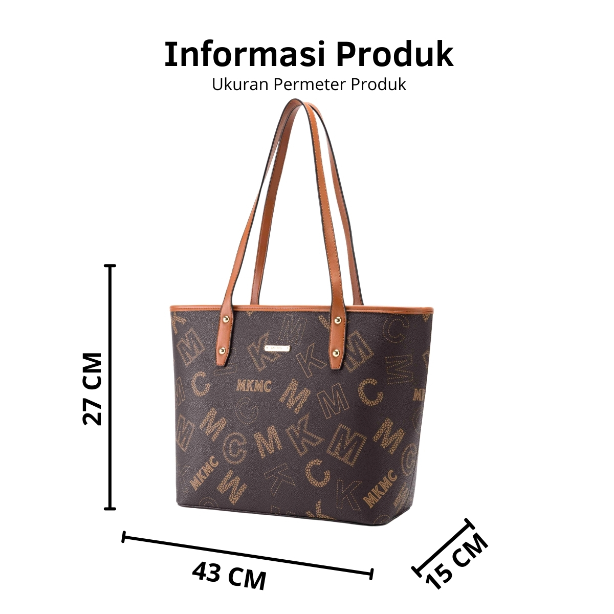 Jual MKMC Totebag Wanita Import Tas Bahu Monogram Multifungsi Shoulder ...