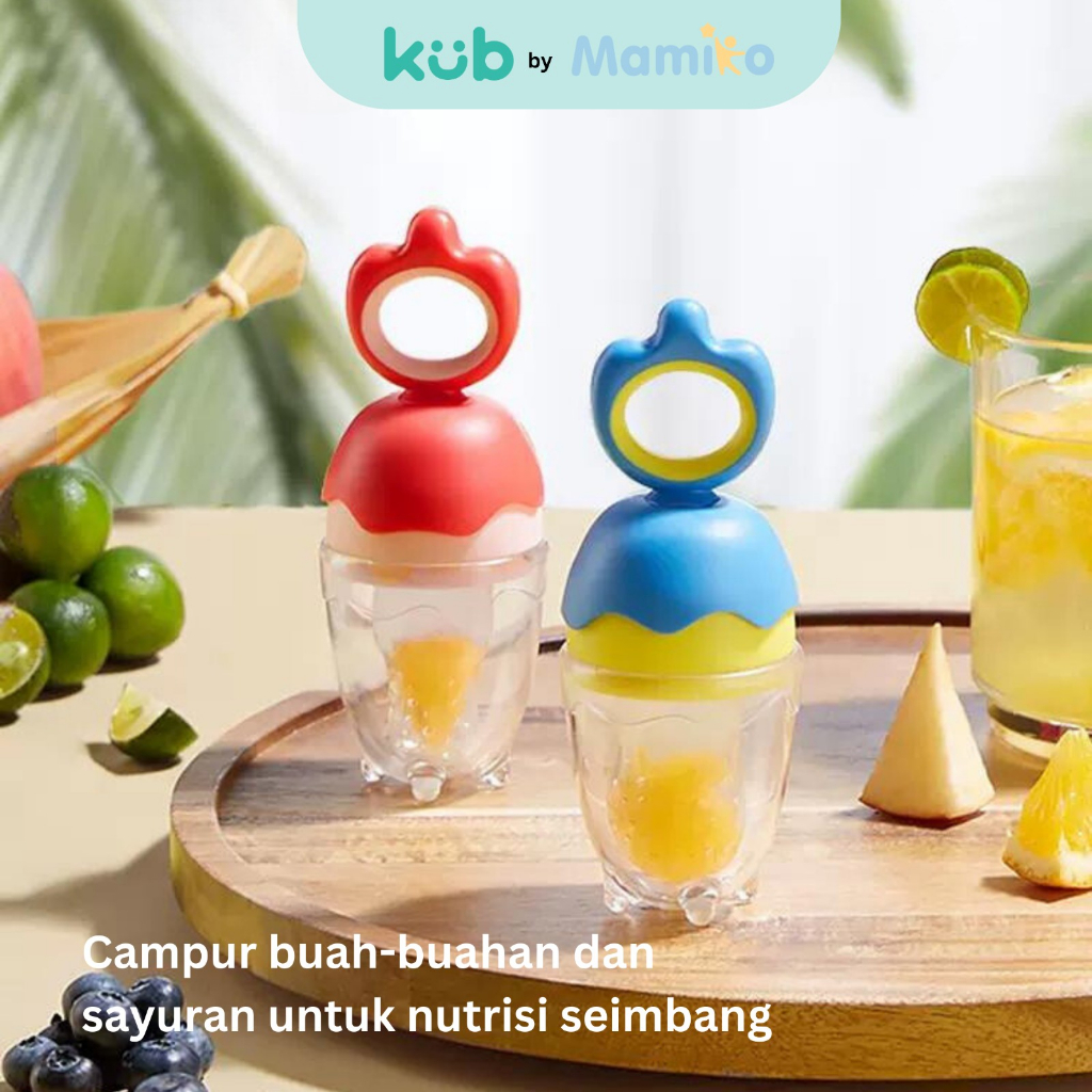 Jual KUB Empeng Dot Buah Bayi Mpasi | Fruit Feeder | Gratis 2 Silikon ...