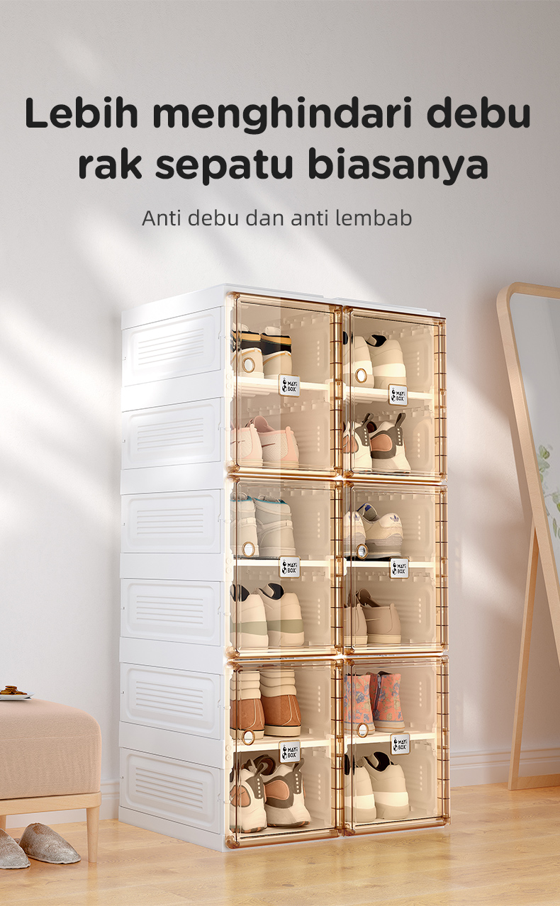 Jual ANTBOX Rak Sepatu Tertutup Ready Stock 8- 40 Box Sepatu Lemari ...