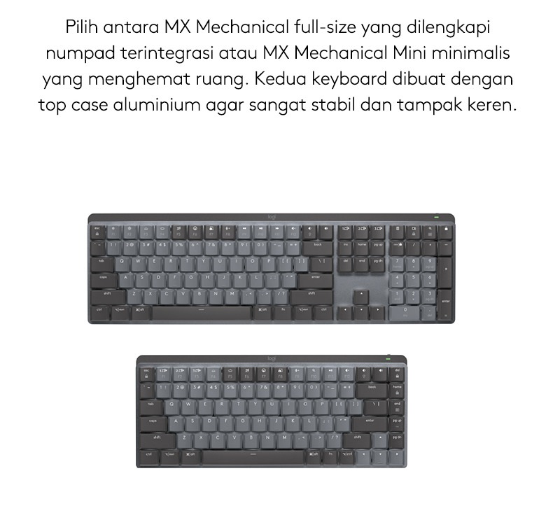 Jual Logitech MX Mechanical Mini Tactile Keyboard Wireless Bluetooth ...