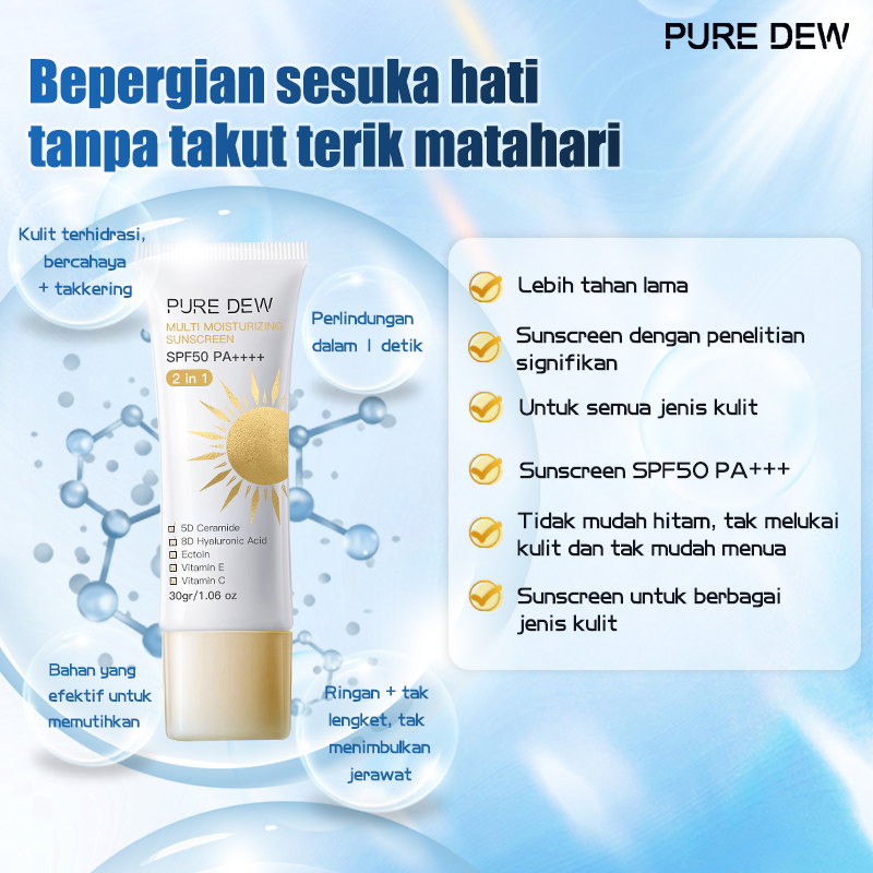 Jual PURE DEW - Multi Moisturizing Sunscreen 5X Ceramide Serum Skin ...